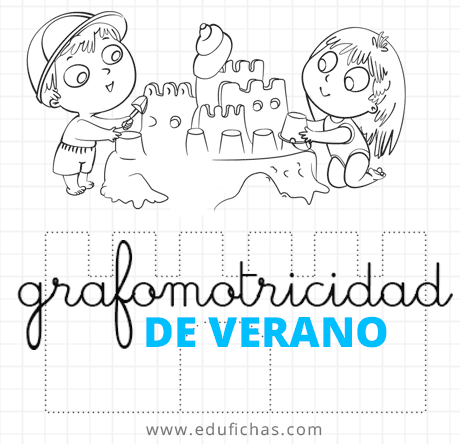 Verano Grafomotricidad Fichas Preescolar Trazos Hojas Trabajo Edufichas ...