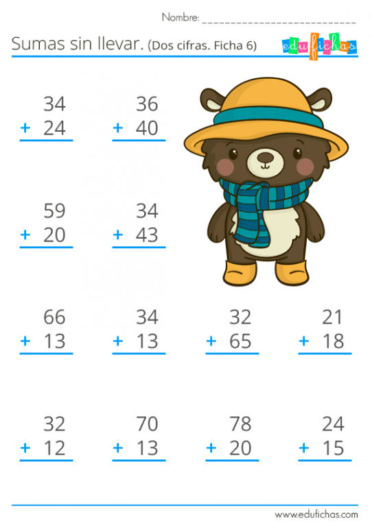 Sumas sin llevar
