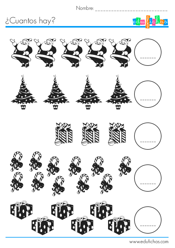 Fichas de Navidad para niños - Cuadernos para niños