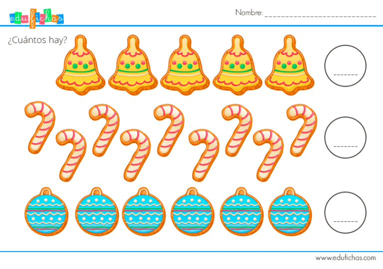 Fichas de Navidad para Niños. Descargar Gratis.【Navidad 2021】