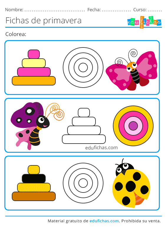 Actividades de Primavera para Educación Infantil. Descarga PDF Gratis
