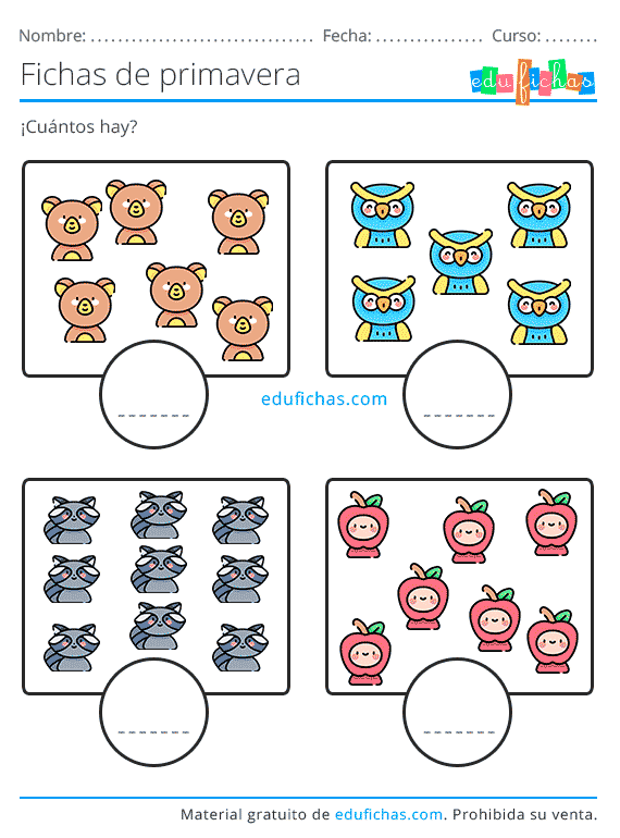 Actividades de Primavera para Educación Infantil. Descarga PDF Gratis