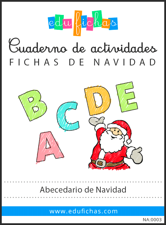 Cuaderno del abecedario de Navidad - Cuadernos para niños