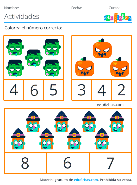Cuaderno para imprimir de Halloween 4. Actividades para niños gratis