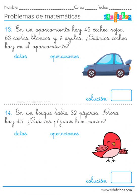 🚀 Problemas de Matemáticas para Niños con Sumas y Restas (2019)