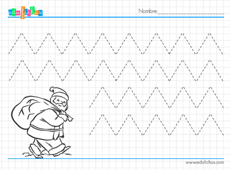 Fichas de Papá Noel - Cuadernos para niños