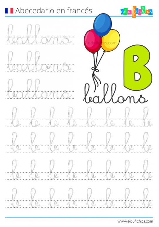 Abecedario en Francés + Cuaderno en PDF Gratis