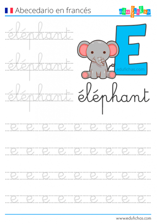 Abecedario en Francés + Cuaderno en PDF Gratis