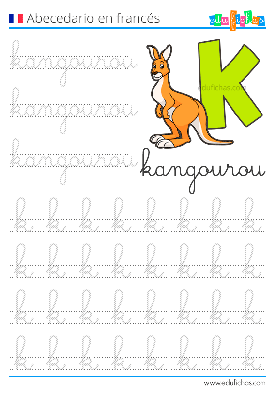 Abecedario en Francés + Cuaderno de Actividades en PDF Gratis