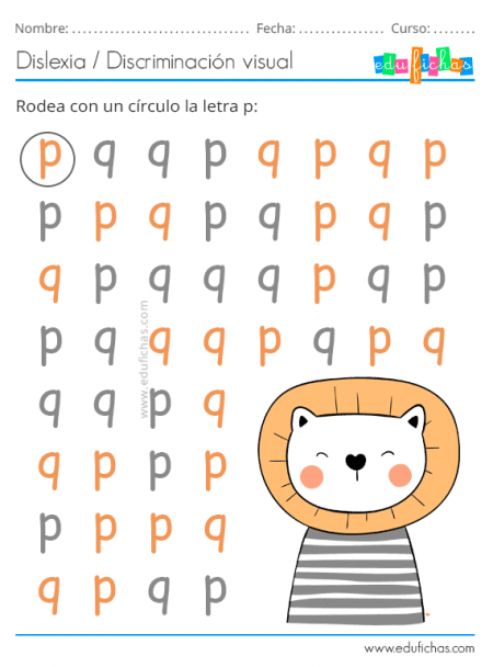 Ejercicios de Dislexia para Imprimir. Dislexia en Niños. Descargar PDF