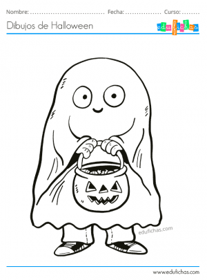 Dibujos de Halloween para Colorear. Descargar Dibujos para Niños