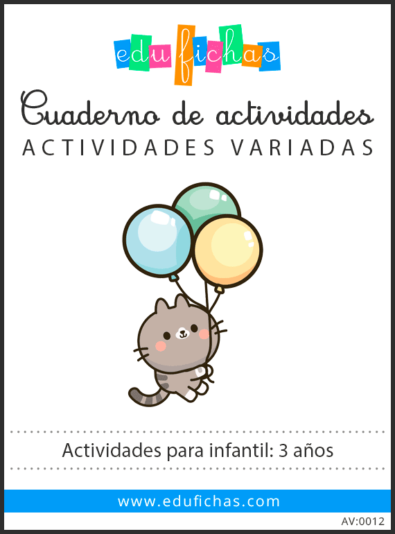 Educación Infantil. Fichas para niños de 3, 4 y 5 Años.【PDF】