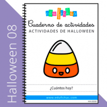 Cuaderno de los números de Halloween - Cuadernos para niños