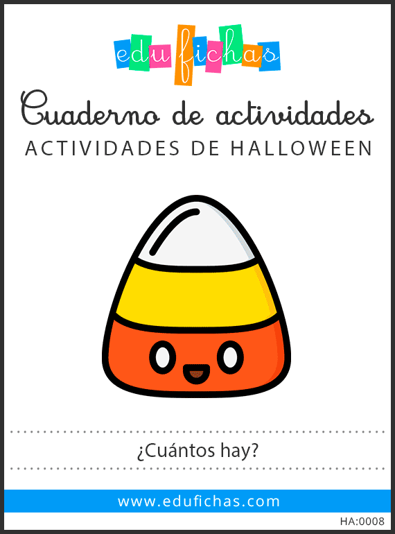 Fichas de halloween para aprender a contar. Descargar PDF Gratis