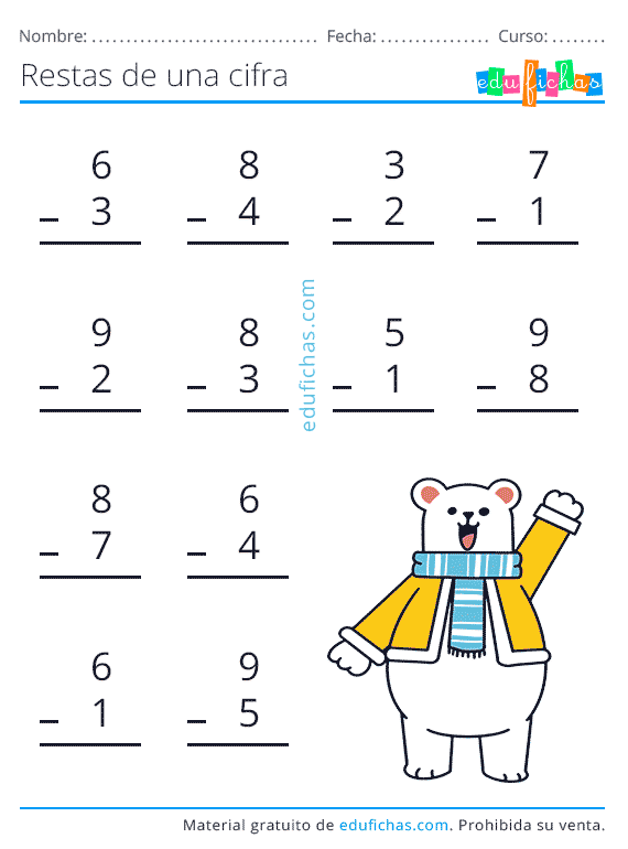 Restas para Niños. Aprender a Restar Llevando y Sin Llevar
