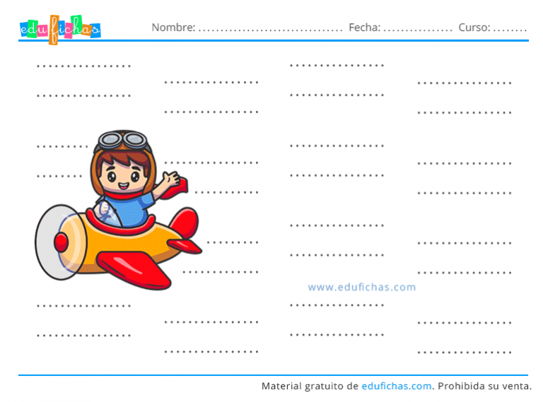 Líneas Punteadas para Repasar. Grafomotricidad para Preescolar PDF