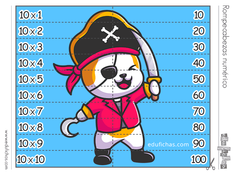 🥇 Tabla del 10 | Aprender las tablas de Multiplicar GRATIS