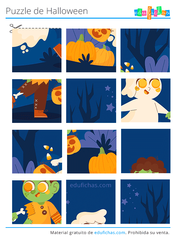 Actividades de Halloween para Imprimir. Descarga Fichas en PDF.