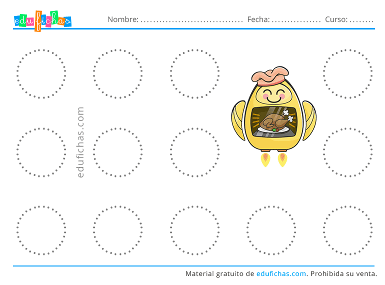 Trazos Circulares. Ejercicios de Preescritura Gratis para Infantil (2022)