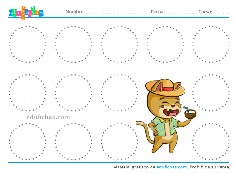 Trazos Circulares. Ejercicios de Preescritura Gratis para Infantil (2022)