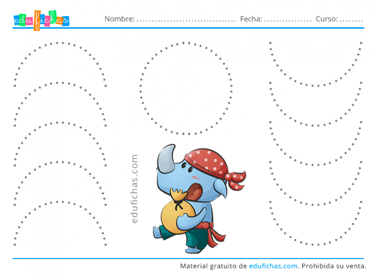 Trazos Circulares. Ejercicios de Preescritura Gratis para Infantil (2022)