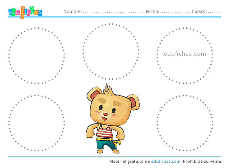 Trazos Circulares. Ejercicios de Preescritura Gratis para Infantil (2022)