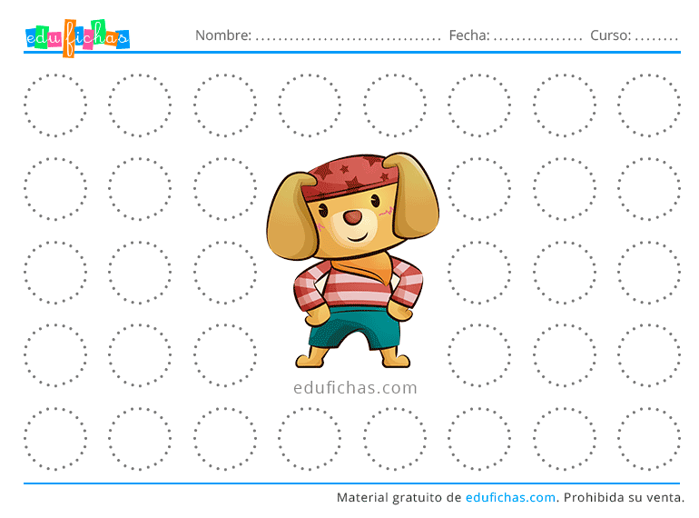 Trazos Circulares. Ejercicios de Preescritura Gratis para Infantil (2022)