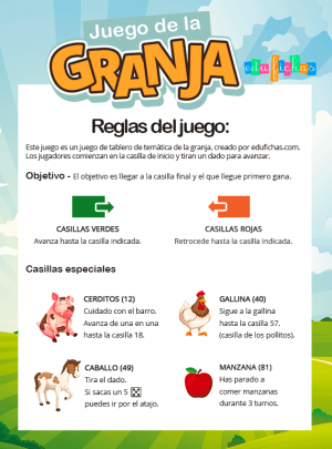 Animales de la Granja - Fotos, Fichas y Juegos para Imprimir GRATIS