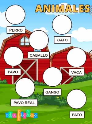 Animales de la Granja - Fotos, Fichas y Juegos para Imprimir GRATIS