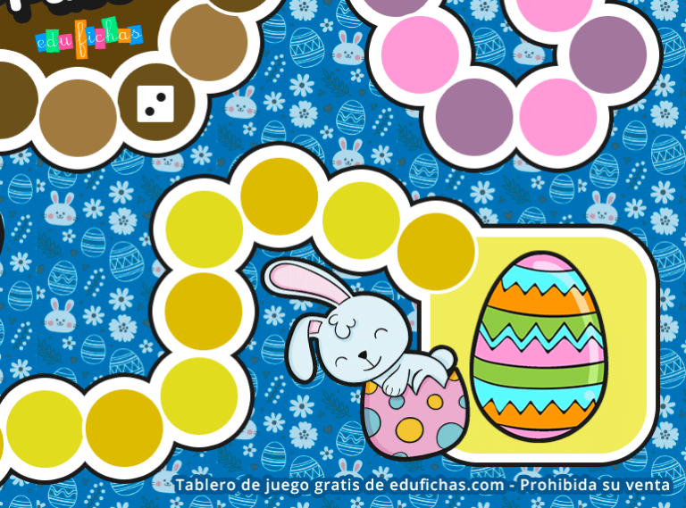 Jugar a buscar huevos de Pascua - Cuadernos para niños